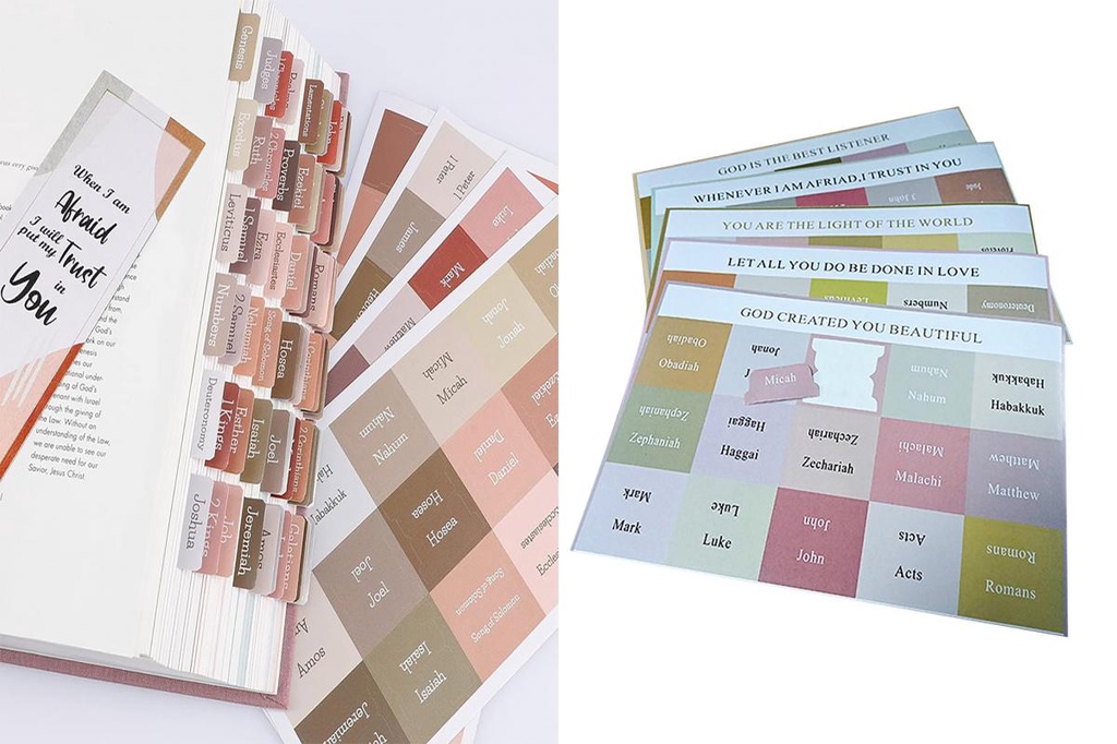 Bible Tab Index Labels Page Marker Sticker Large Print Bible Tabs Easy ...