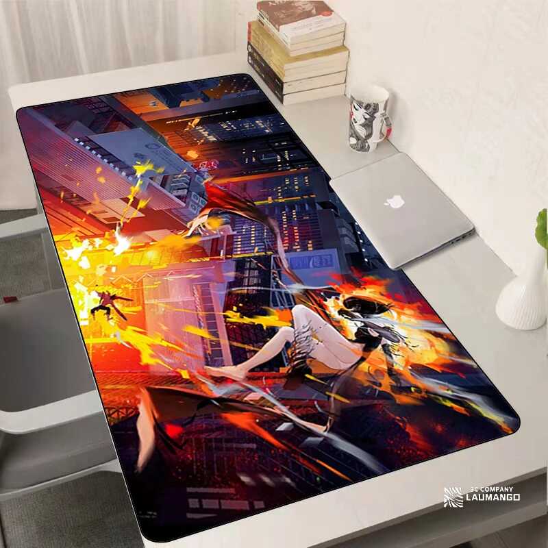 Chainsaw Man Mouse Pad Mat Anime Pc Gamer Cute Keyboard Kawaii Gaming ...