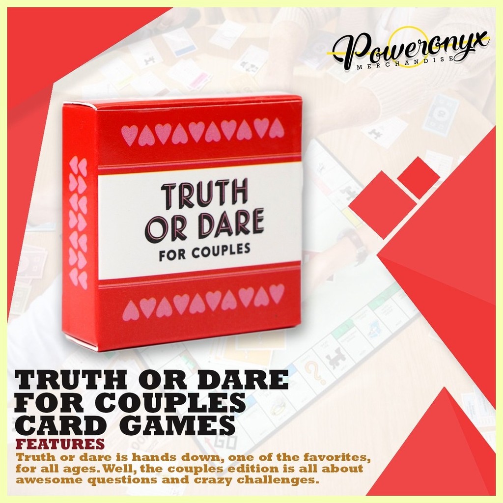 Truth or Dare for Couples: 50 Questions and Challenges Intimacy Deck | Shopee Philippines
