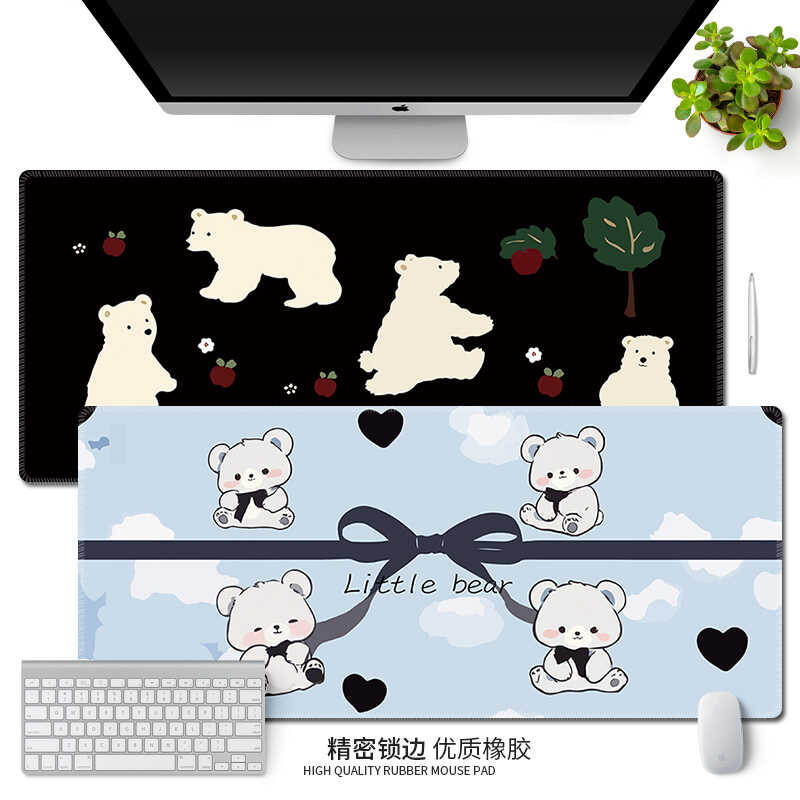 Cartoon teddy bear oversized mouse simple unisex office desk computer ...