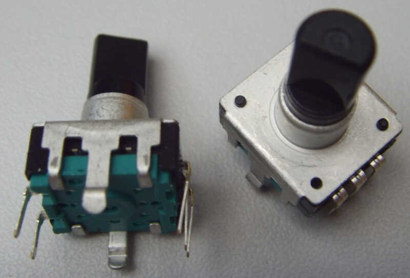 Taiwan made plastic shaft car audio encoder encoder switch digital potentiometer EC12-24 positi ...