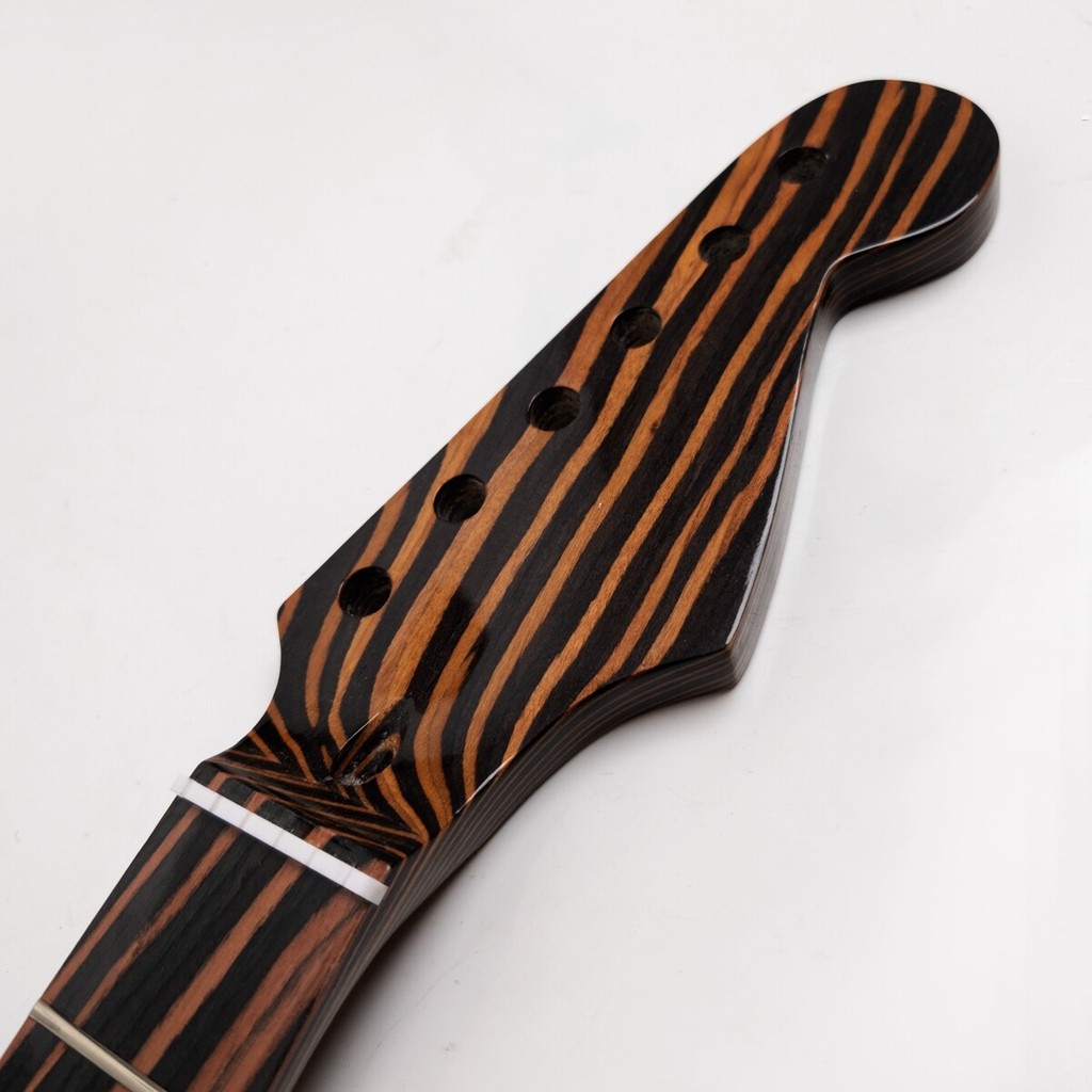 Fender Stratocaster Electric Guitar Neck Zebra Wood 22 Frets Guitar ...