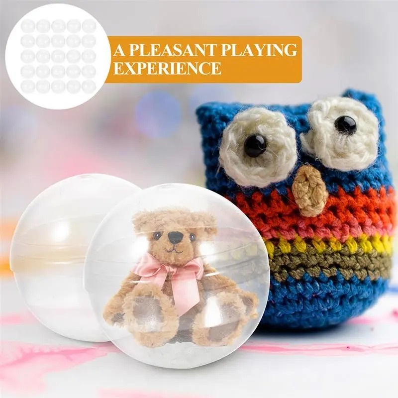 Transparent Shell Children Toy Stroage Balls / Mini Empty Fillable ...