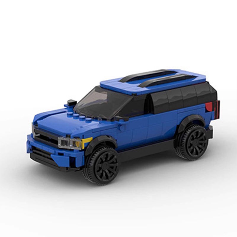 MOC Ford Explorer Speed Champions Blue Cars Building Blocks Toys For ...