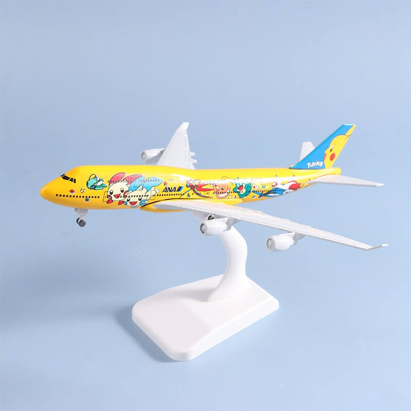 20cm Alloy Metal Pikachu B747 Airplane Model Plane Diecast Aircraft ...