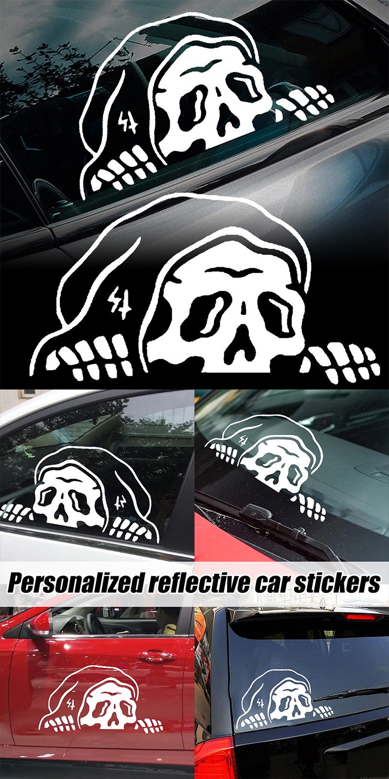 Personalized Scary Scooter Car Body Decals / 3 Sizes Motorcycle ...
