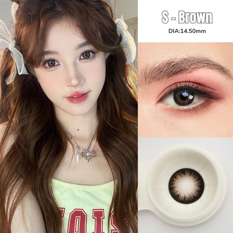 1 Pair Visual Click 14.50mm Natural Color contact lens for 1 Year ...