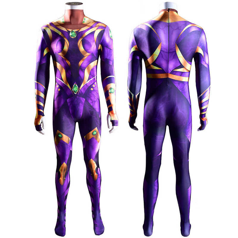 DC Titan Starfire Cosplay Costume Halloween Movie Cosplay Stage ...