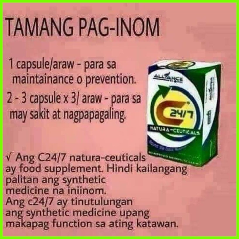 ⚽︎ § C24/7 30 Capsules Authentic | Shopee Philippines