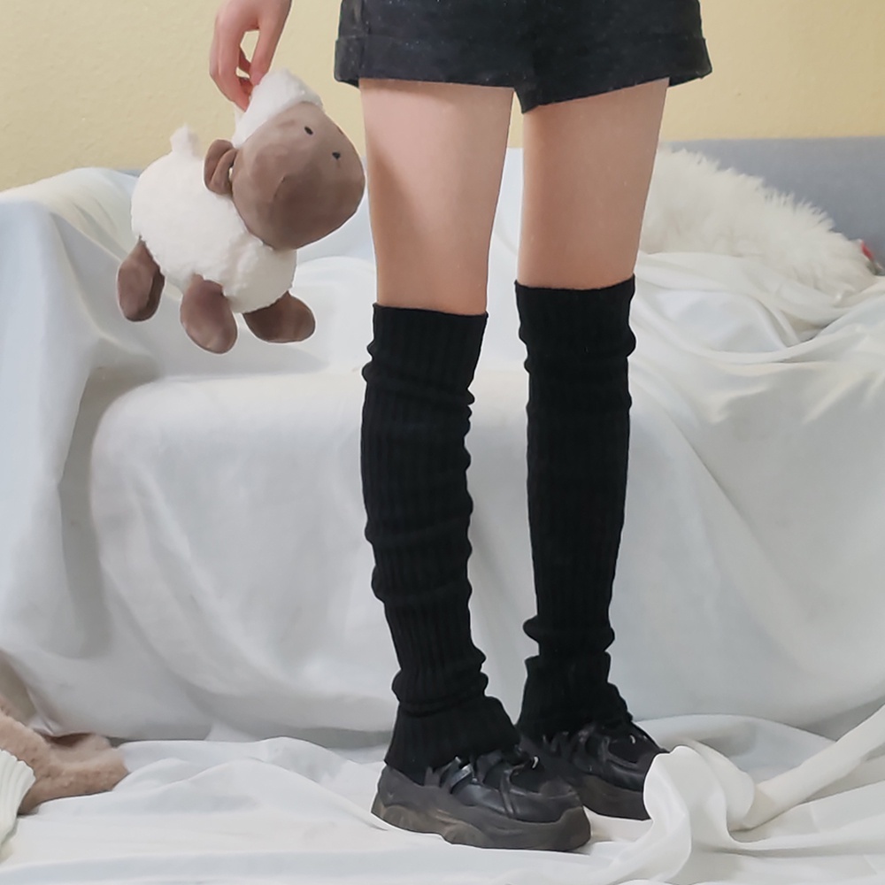 Autumn Winter 40cm 50cm 70cm Lengthened Leg Warmers Dress Socks College ...