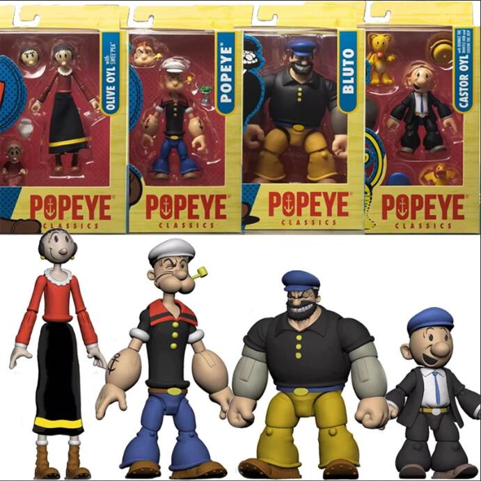 Popeye Classics Bluto Articulated Figure Model Toys | Shopee Philippines