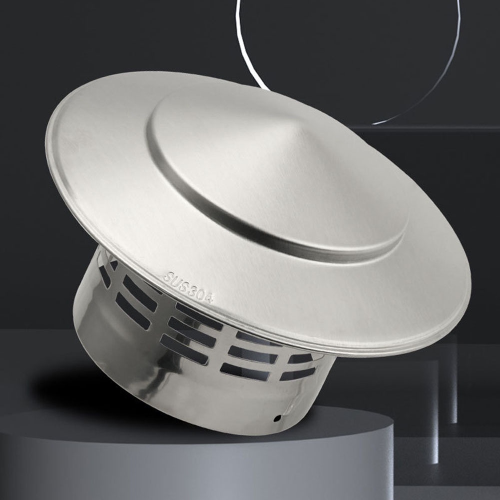 Stainles Steel Chimney Cap Exterior Wall Fresh Air Outlet Roof Pipe ...