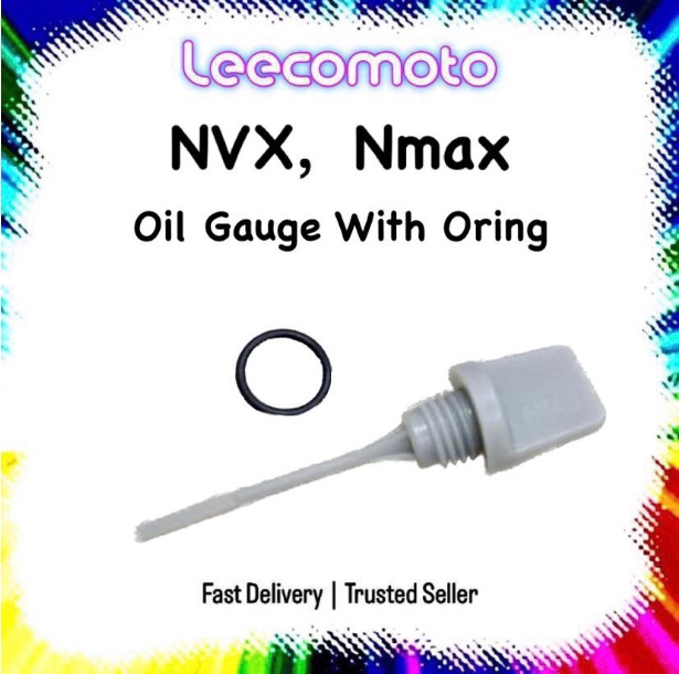 HITAM Yamaha AEROX NVX155 NVX 155 NMAX 155 OIL LEVEL GAUGE+O RING 4T ...