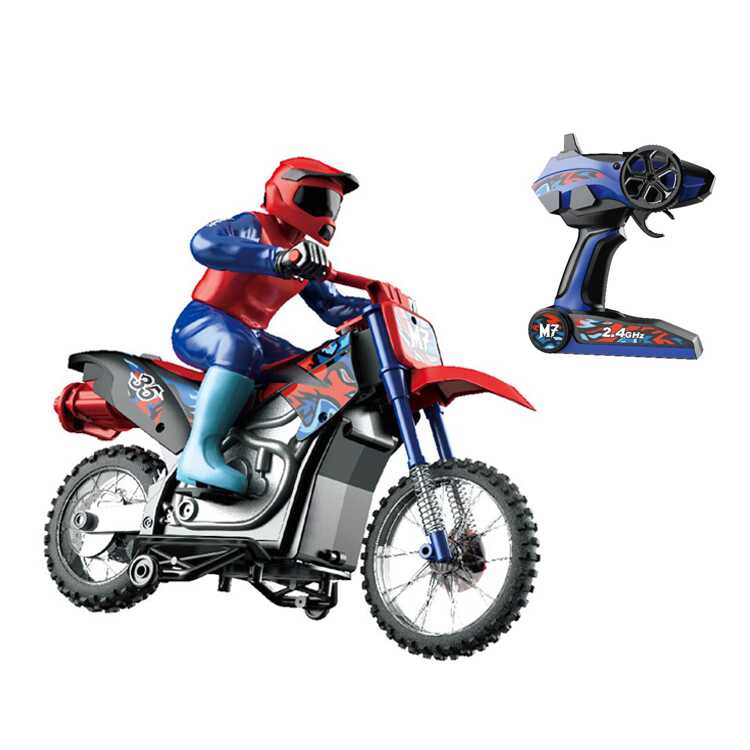 1:10 Stunt Function 4 Channel Remote Control Rc Motorcycle Toy | Shopee ...