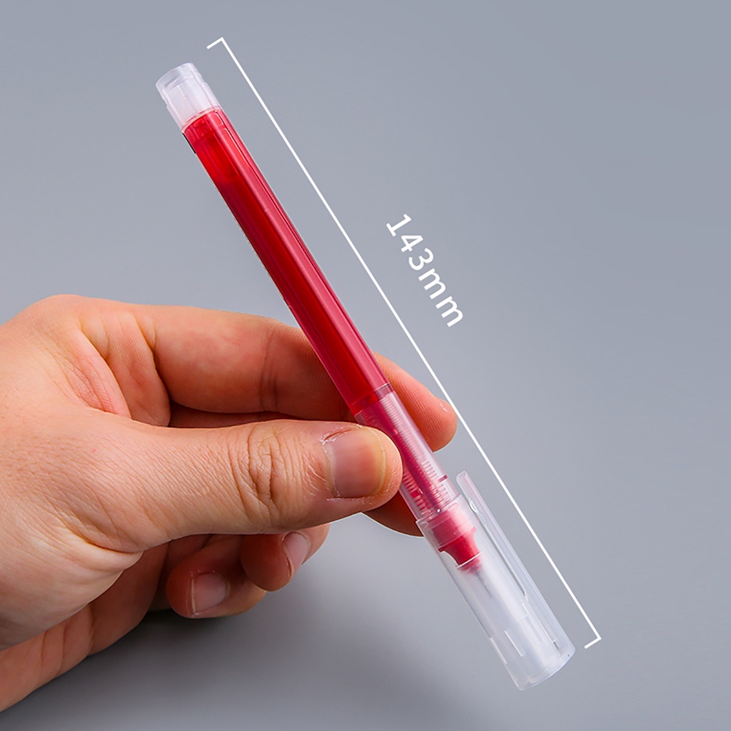 50pcs Needle Tube Gel Pen 0.5mm Straight Liquid Pen High Capacity ...