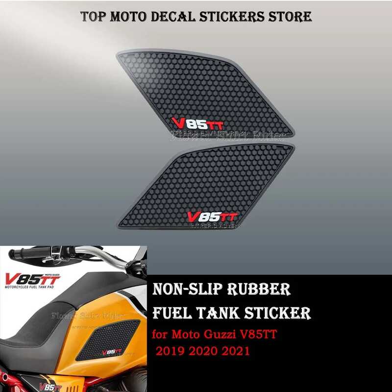 Motorcycle Non-slip Side Fuel Tank Stickers Waterproof Pad Rubber ...