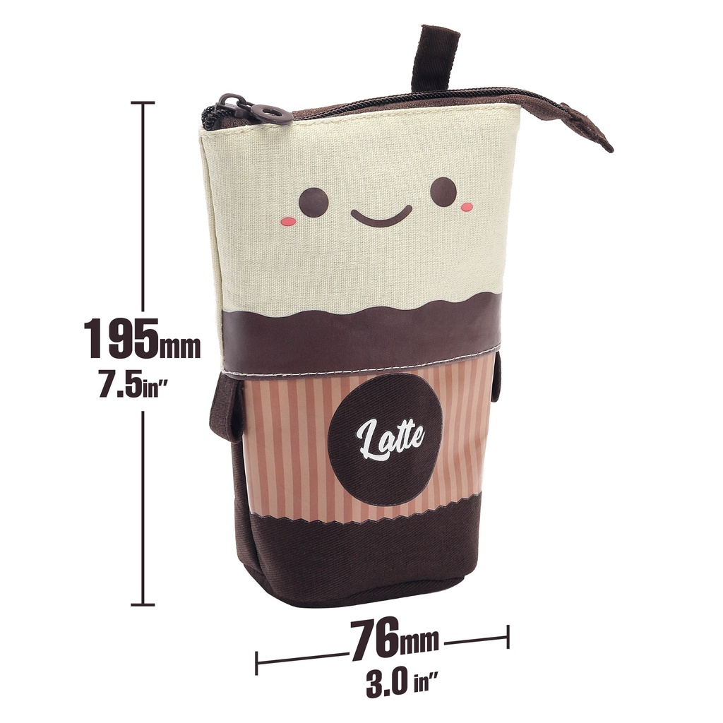 Standing Pencil Case, Popcorn,Panda,Milk, Coffee Latte,French Fries ...