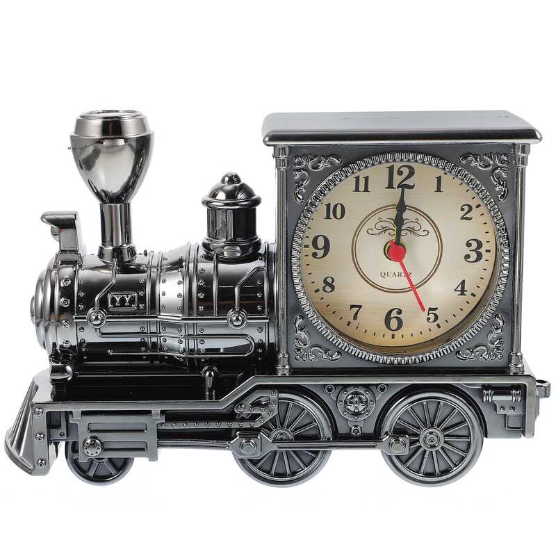 Steam Locomotive Train Shape Vintage Alarm Clock Old Fashioned Classic ...