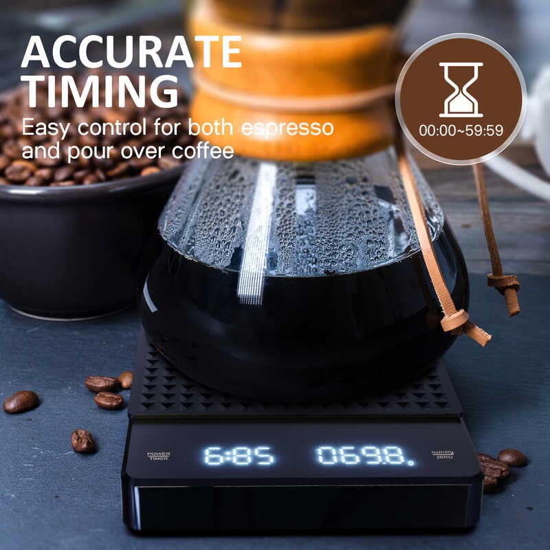 1Pc Rechargeable Digital Espresso Scale Digital Coffee Scale Coffee ...