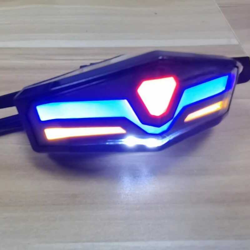 LED Tail Lights Ng Motorsiklo Na May Turn Signal, Limang Linya Ng ...