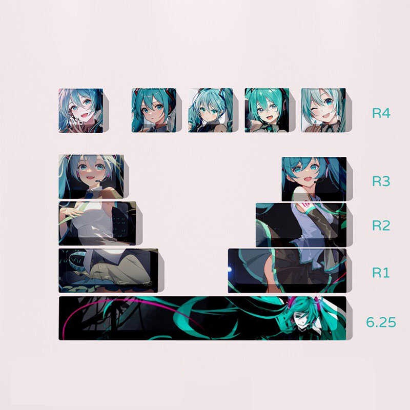New Kawaii Hatsune Miku Anime Figure Original Height Mechanical ...