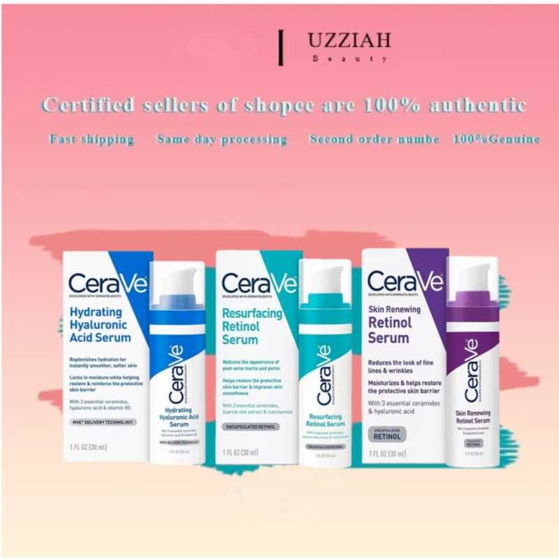 Cerave Resurfacing Retinol Serum Anti Aging Brightening Skin Face