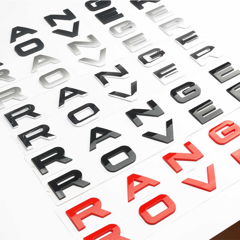 3D ABS Car Front Hood Emblem Badge Decal Letters Sticker Range Rover ...