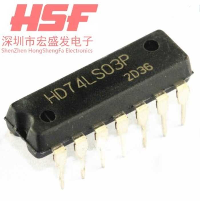 Insert 74LS03 SN74LS03N/HD74LS03P NAND gate/DIP-14 with open collector ...
