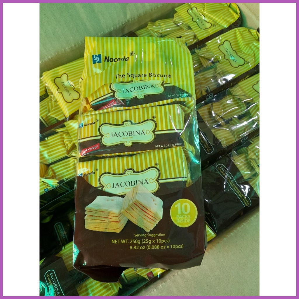 Jacobina Biscuits by Noceda Bakery SOLO Packs -250g (25g x 10pcs) | Shopee Philippines