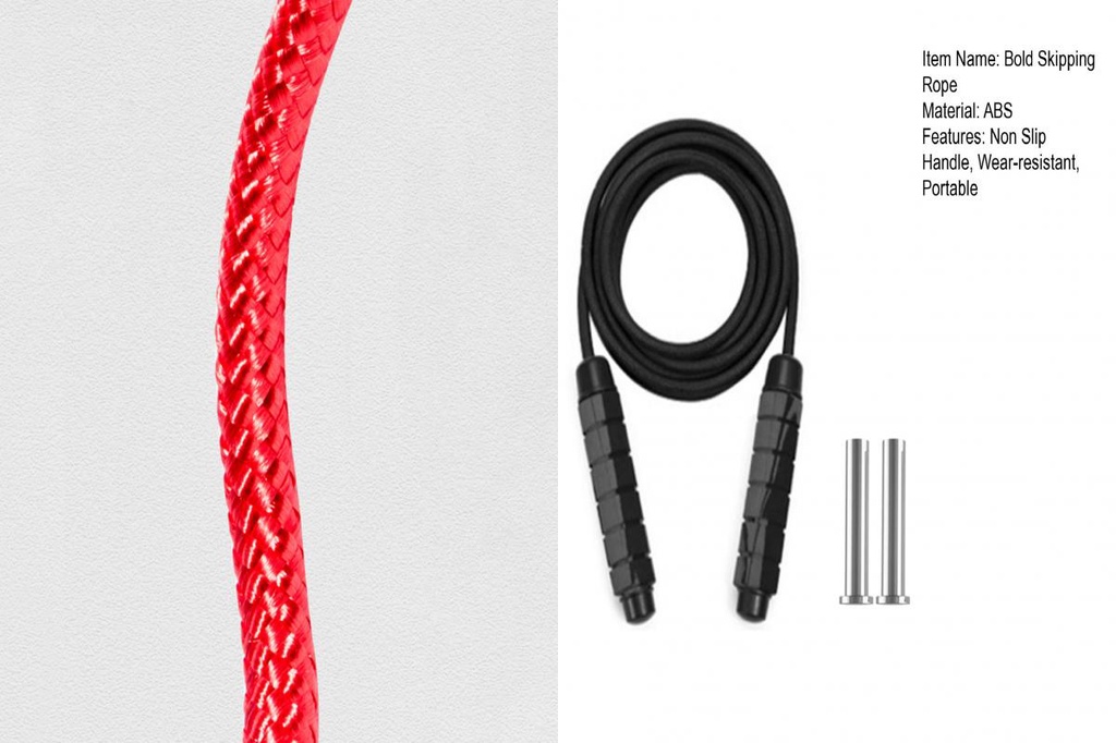[AM] Adjustable Jump Rope Sporting Goods Jump Rope with Load Bearing ...