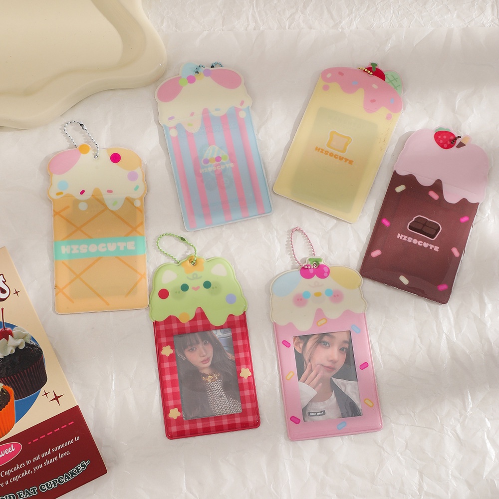 Card Holder Transparent PVC 3inch Lomo Card Gu Card Sleeve Student Bus ...