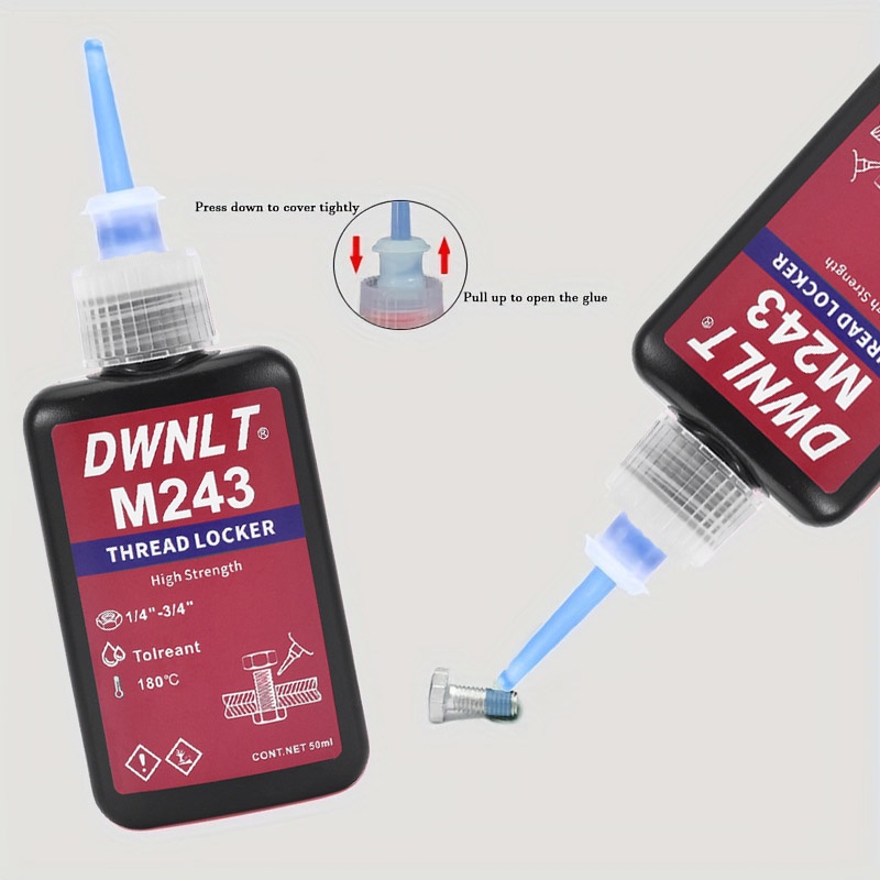 50ml Thread Locking Adhesive, High-Temperature Removable Glue for Metal ...