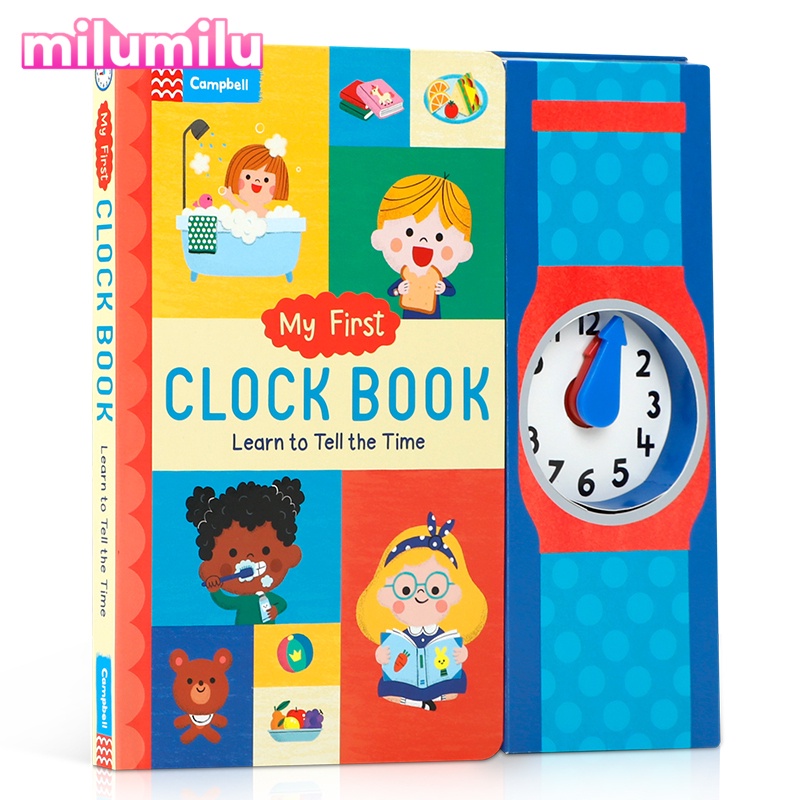 Milu My First Clock Book Children S Toy Board Book Original English ...