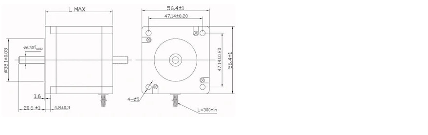 Wantai Stepper Motor Nema 23 9kg-cm (125 oz-in) 57BYGH420 | Shopee ...