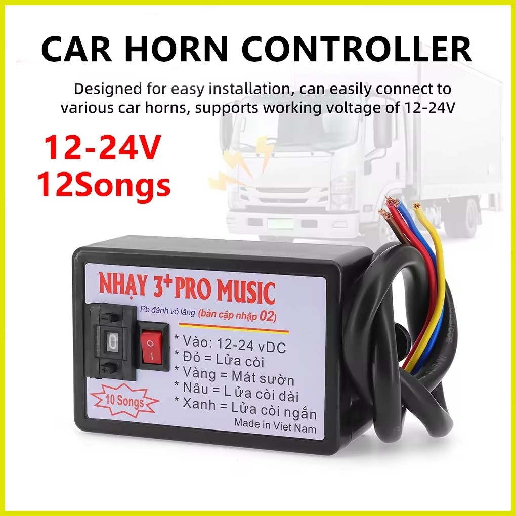 ♀ 12V24V Car Ho﻿rn Controller Car Horn Sound Control Unit For Boat Car ...