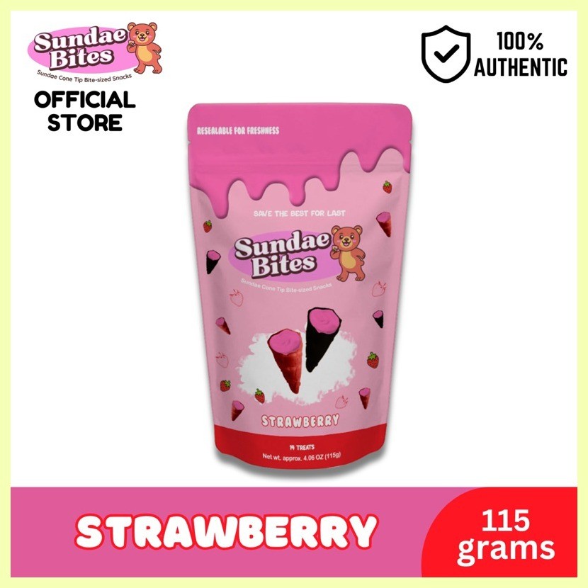 ஐ ☢ SUNDAE BITES icecream cone tips Chocolates 115g (14pcs per pack ...