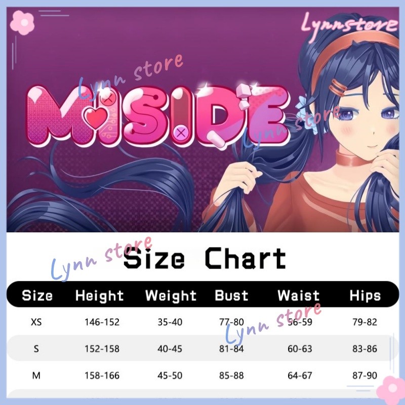 MISIDE Mita Cosplay Costume&Wig Cap-Wearing Mita Cappie Outfit Carnival ...