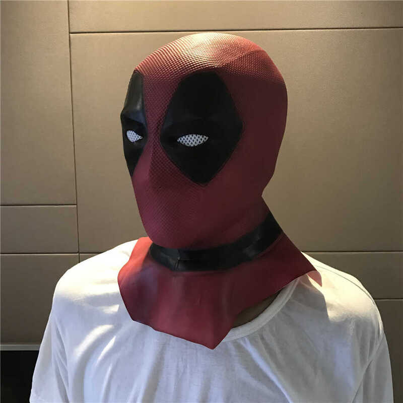 Headset Deadpool Full Face Marvel Movie Role Playing Prop Halloween ...