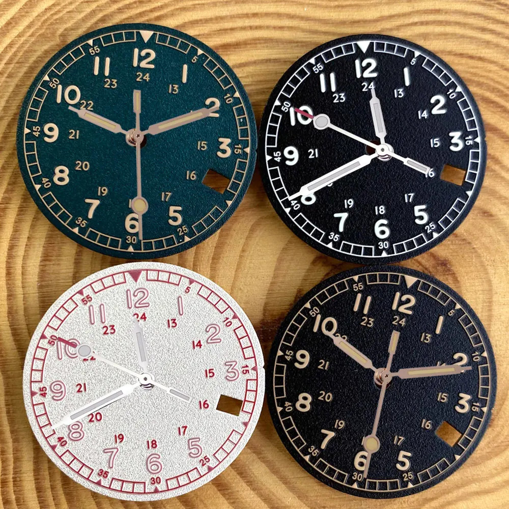 29mm Retro Pilot Dial Suitable for NH35 NH36 Movement No Standard Word ...