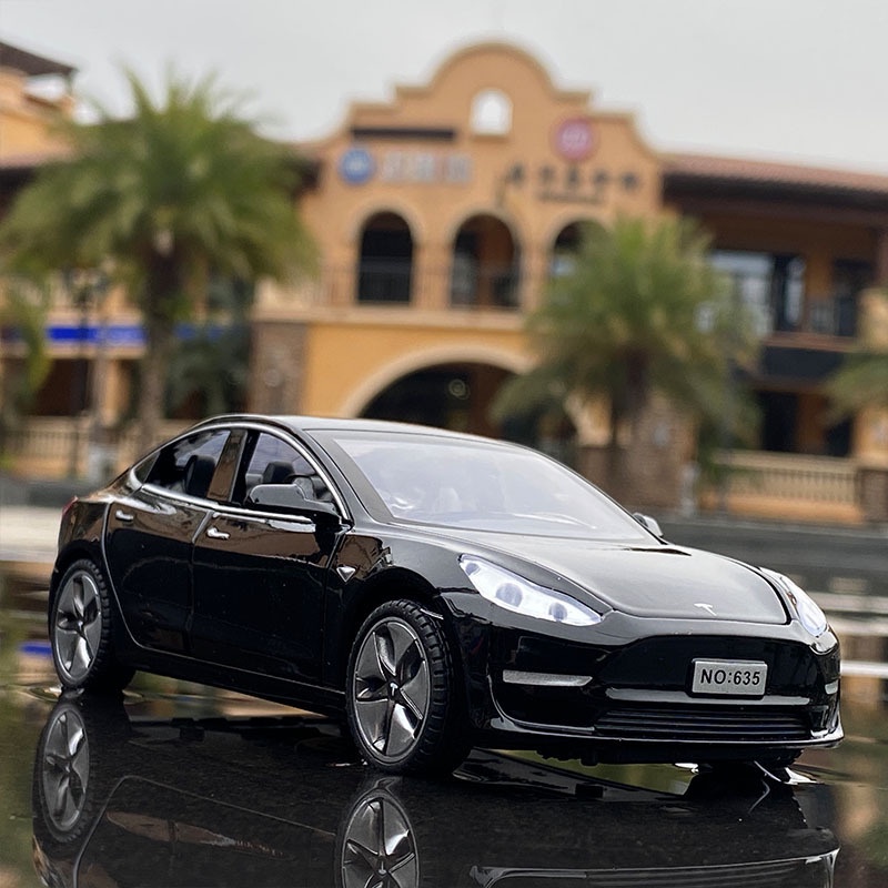 1:32 Tesla X 3 S MODEL Y Alloy Model Diecasts Toy Car Sound and light ...