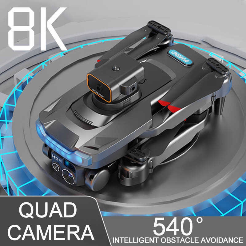 Mini Drone Kit 4k Profesional 8K HD Quad Camera Obstacle Avoidance Aerial Photography Brushless ...