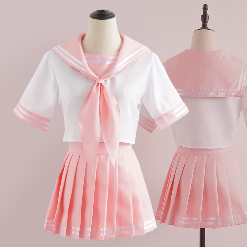 Fate Grand Order Astolfo Cosplay Costume Pink JK Sailor Suit For Women ...
