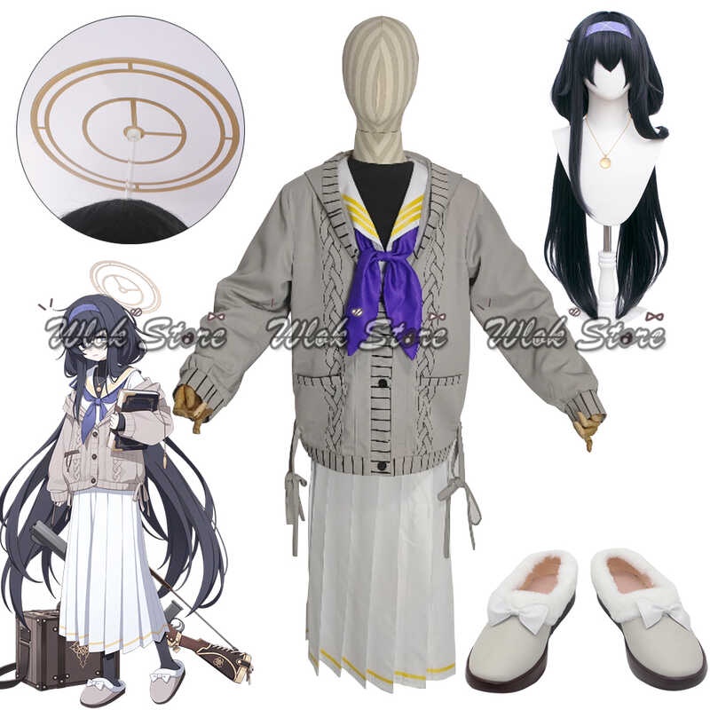 MK Kozeki Blue Archive Ui Cosplay Costume Women Girl Sailor, Suit Shirt ...
