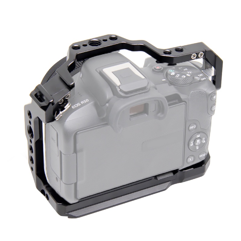 R50 Camera Cage Rig for Canon EOS R50 Cage 1/4" 3/8" Thread Holes Cold ...