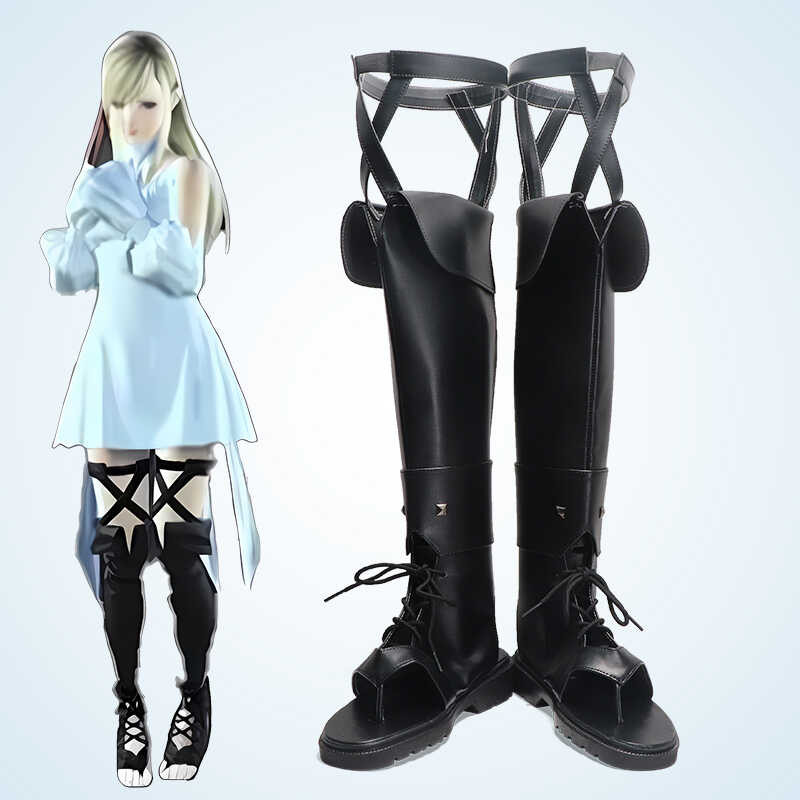 Shoes Cosplay Final Fantasy XIV FF14 Minfilia Light Witch Lin cos Shoes ...
