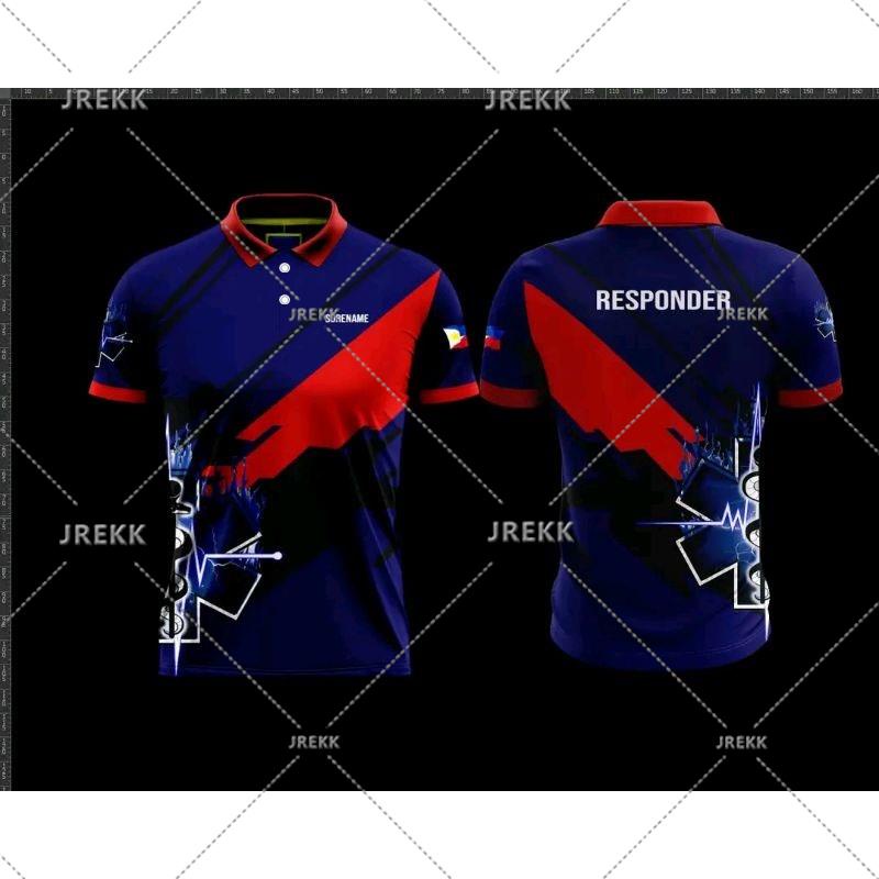 Emergency Response Team responder custom name jersey Full sublimation ...
