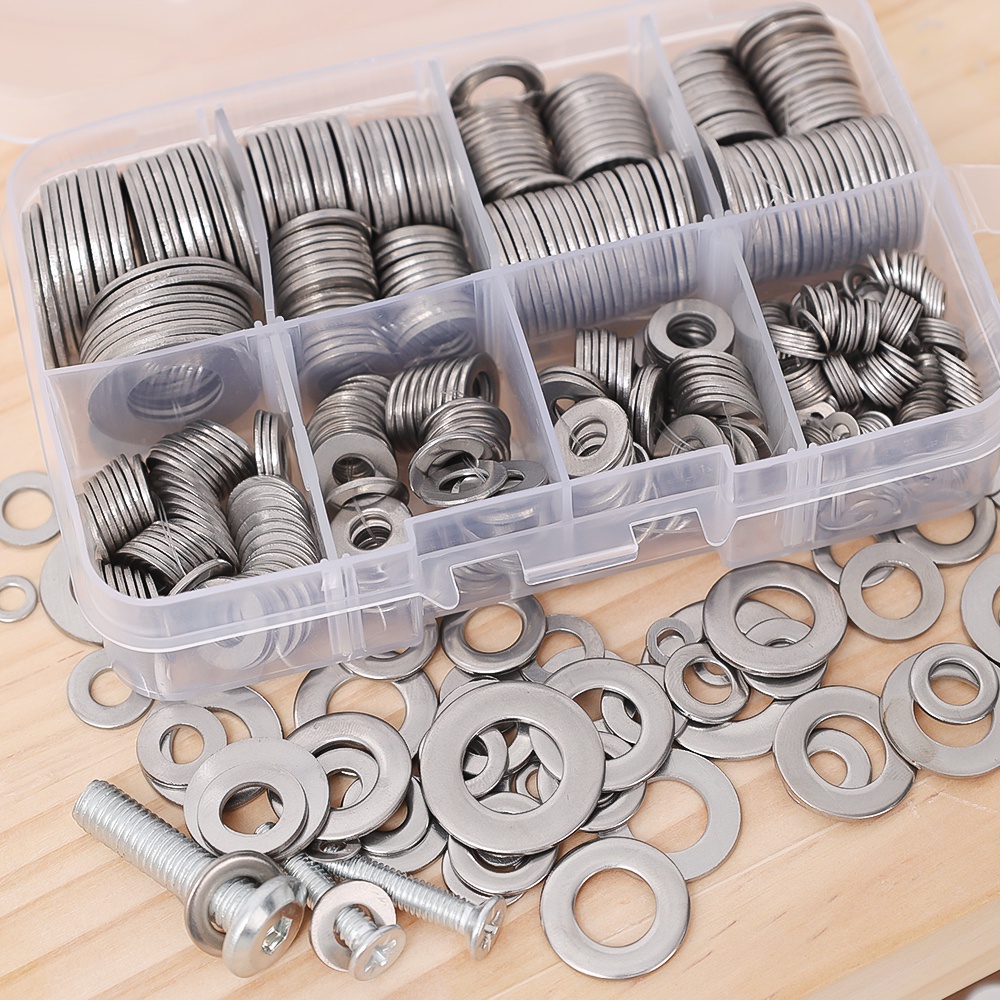 180Pcs/ Box Replacement Oil Drain Plug Crush Washer Gaskets Stainless ...