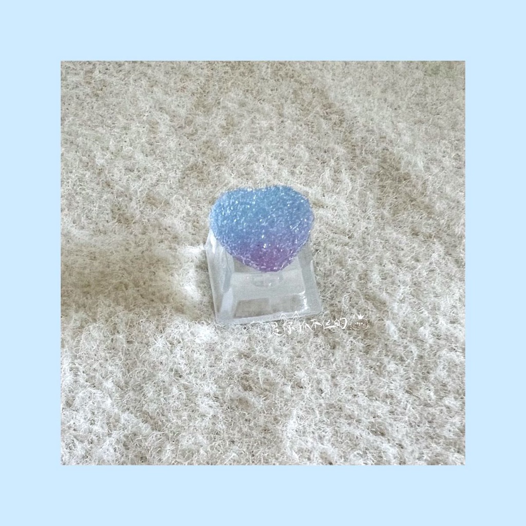 Soft Candy Love Transparent Personality Keycap Cross Axis Mechanical ...