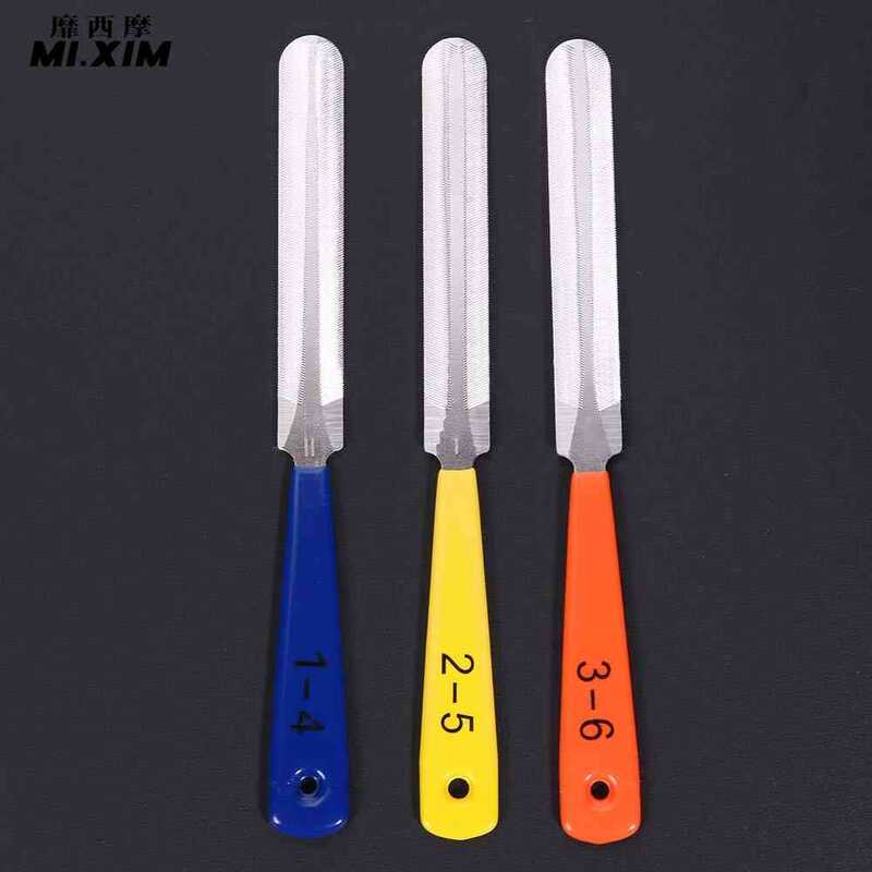 3pcs/set Guitar Crowning Slot Filing Luthier Repair Tools Diamond Nut ...