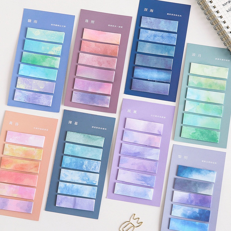 4 Pieces Romantic Starry Sky Note Notepad | Shopee Philippines